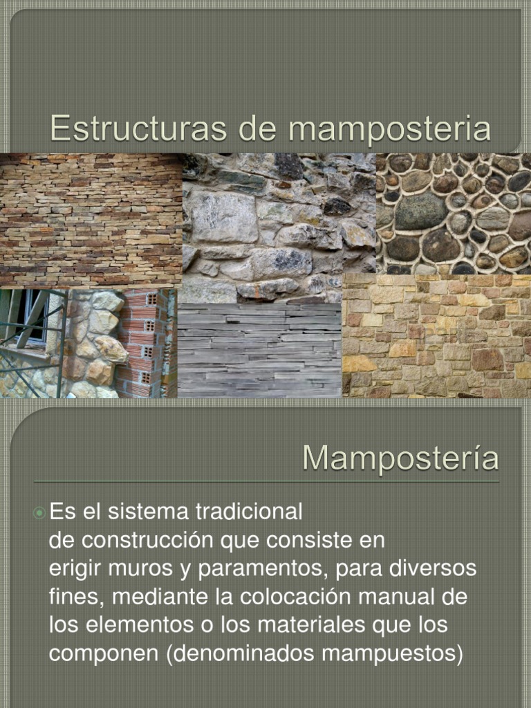 Estructuras de Mamposteria | edificio | Ingeniería de Edificación