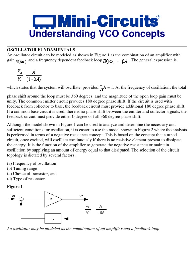 Mini Circuits Vco Design | PDF