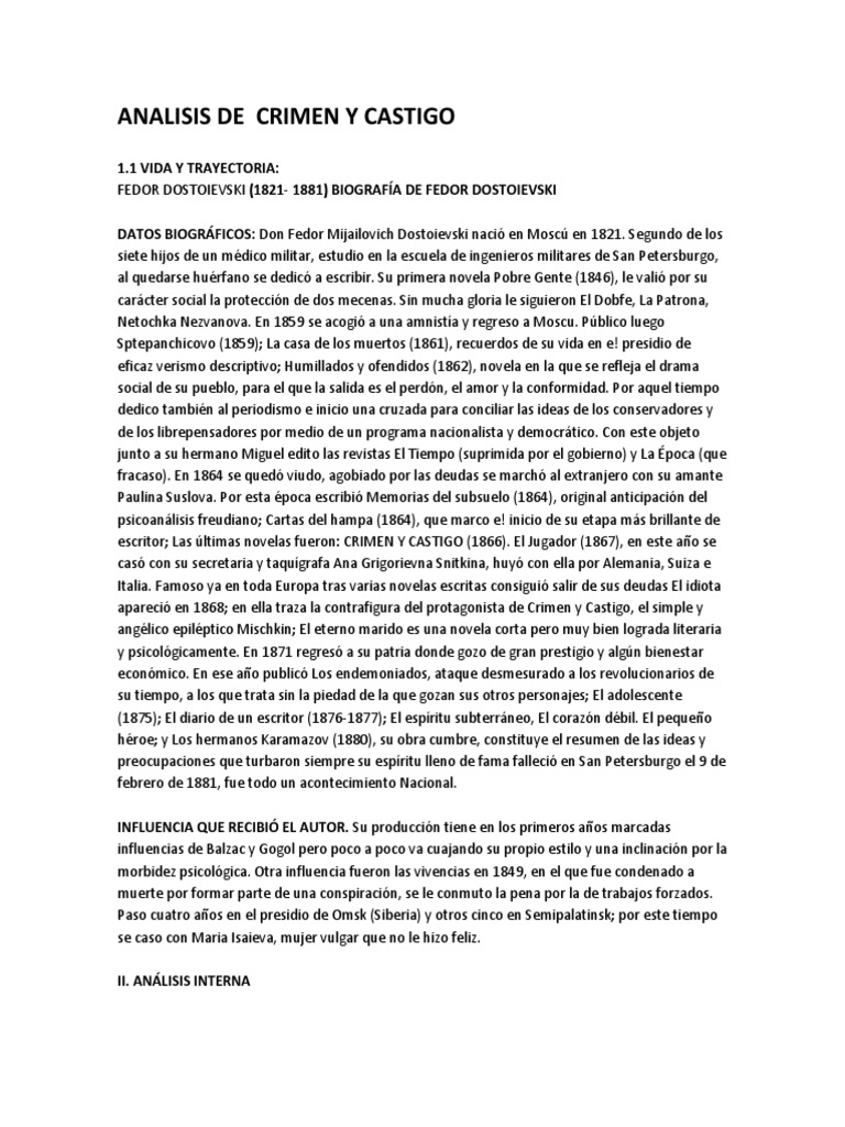 Flotar estrecho franja resumen de la novela crimen y castigo feo aves de corral Prehistórico