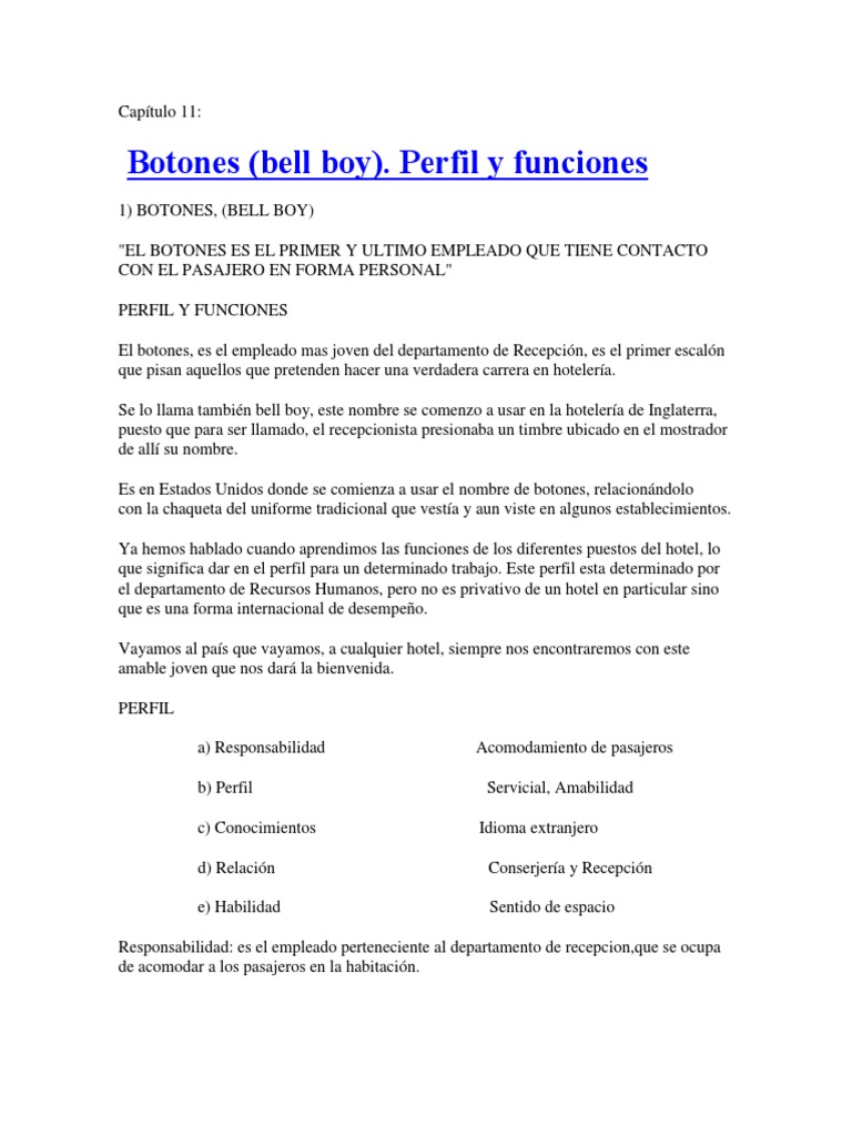 Bellboy | PDF | Hotel