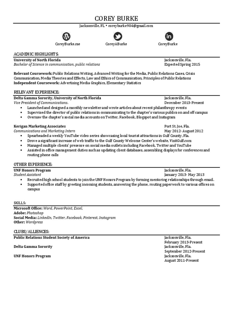 Corey Burke Eportfolio Resume | PDF