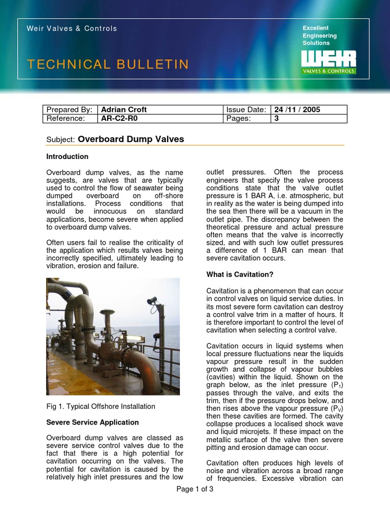 Overboard Dump Valve | PDF | Valve | Liquids