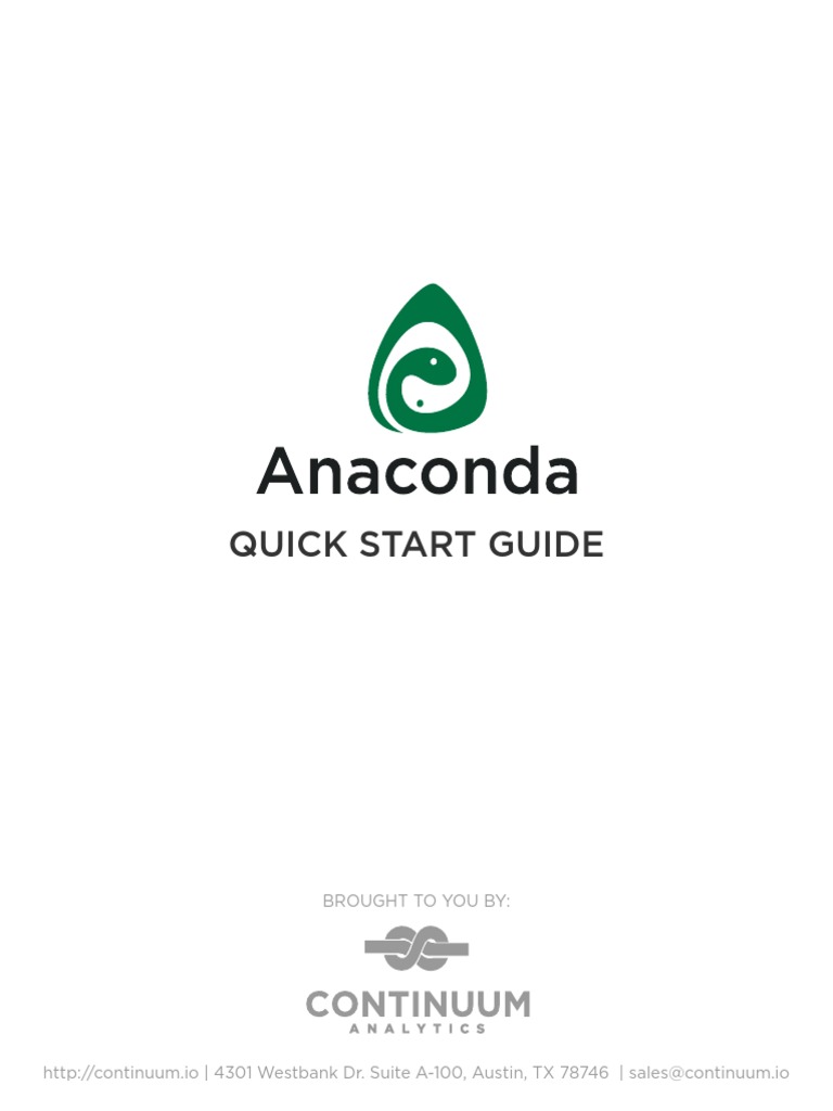 Anaconda Quickstart | PDF | Python (Programming Language) | Installation (Computer Programs)
