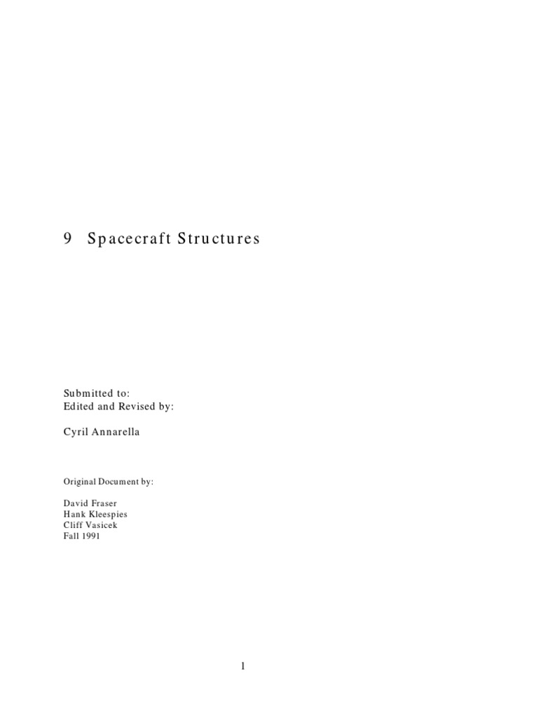 Spacecraft Structures | PDF