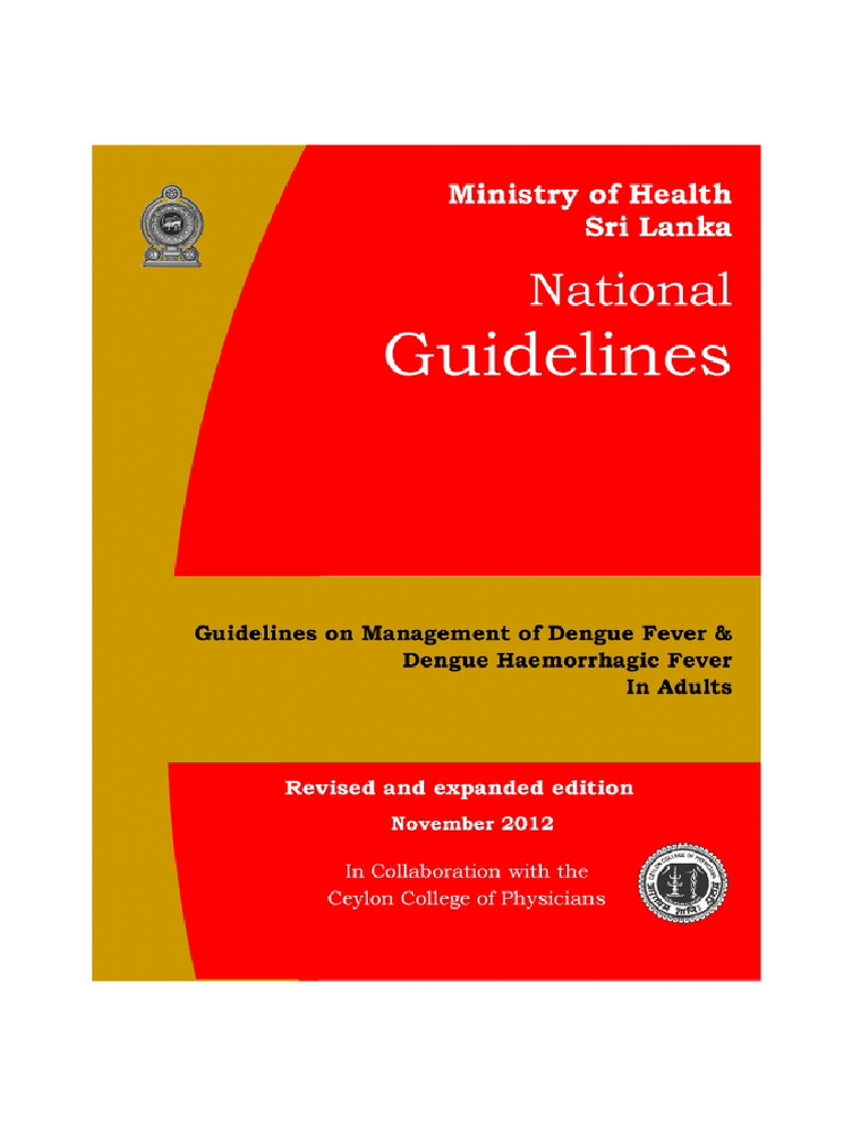 National Guidelines on Management of Dengue Fever & Dengue Haemorrhagic ...