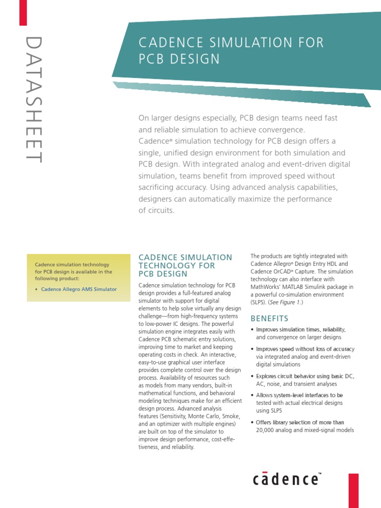 Allegro AMS Simulator | PDF | Simulation | Electronic Circuits