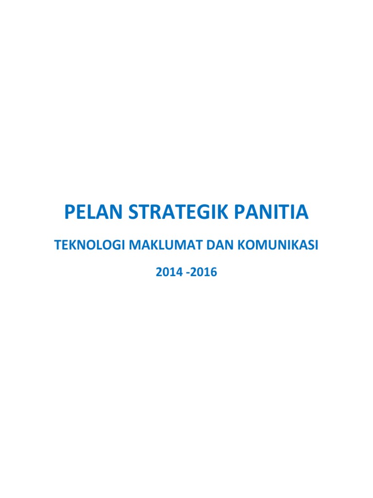 Contoh Pelan Strategik Panitia TMK | PDF