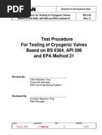 Hydro Test Procedures | PDF | Valve | Pressure