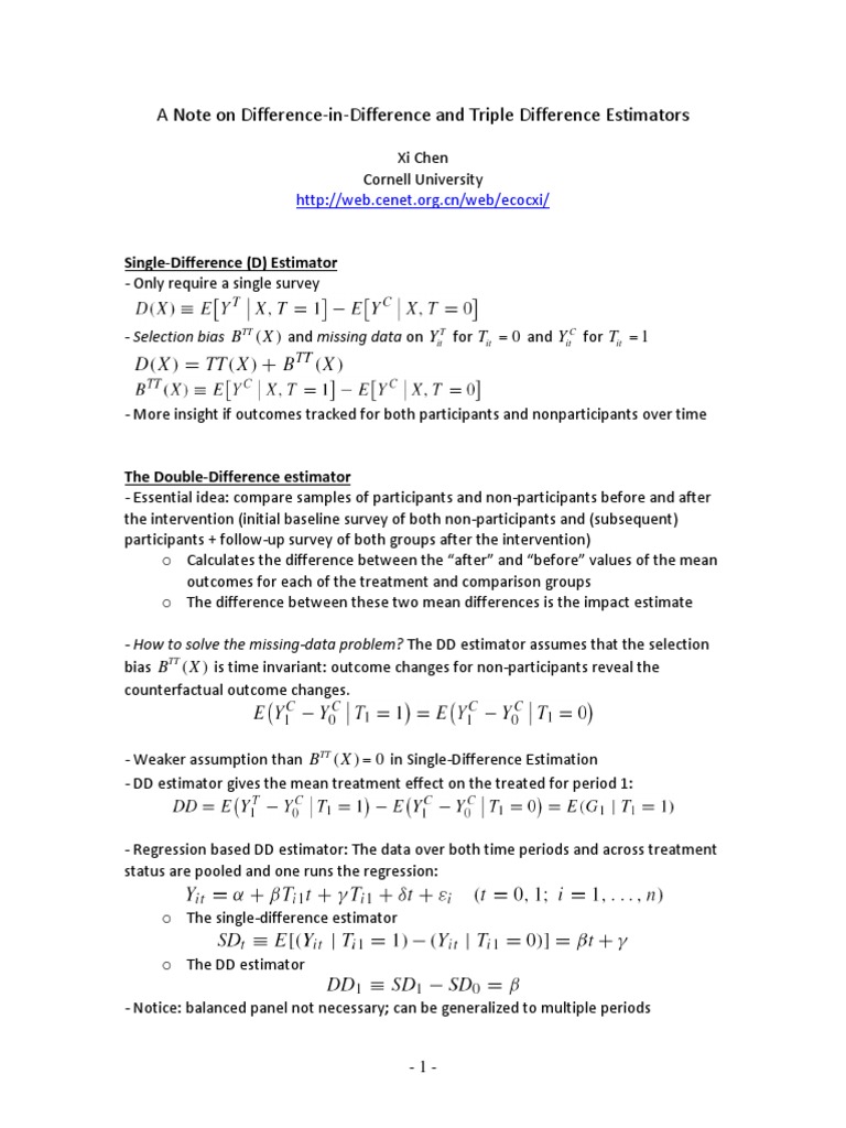 Econometrics: Advanced Estimators Guide | PDF