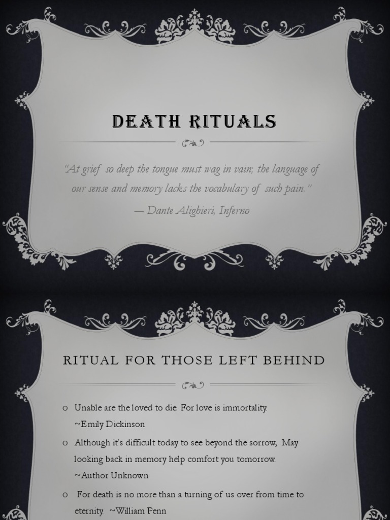 Death Rituals | PDF | Burial | Cultural Anthropology