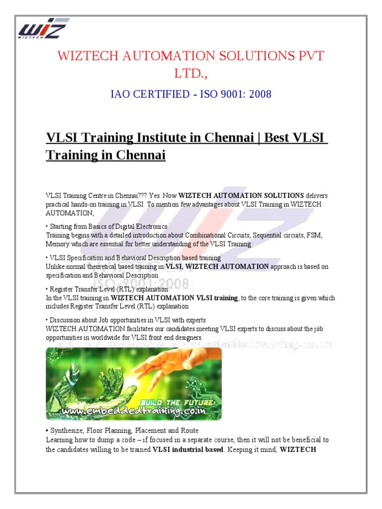 VLSI Training in Chenna - Embedded System Training in Chennai - Best ...