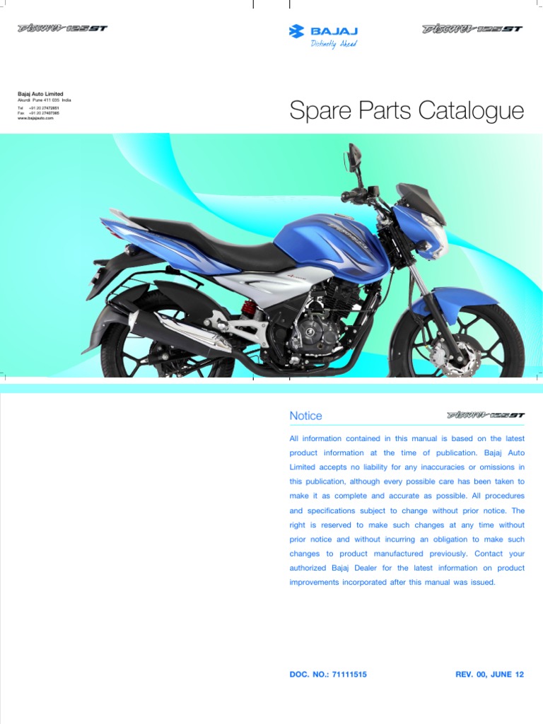 Manual de Partes Discover 125 ST 0 PDF