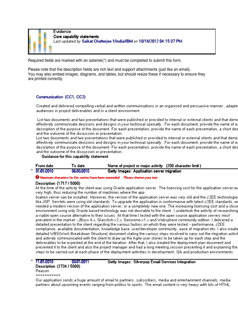 Core Capability Statements Overview | PDF | Email | File Format