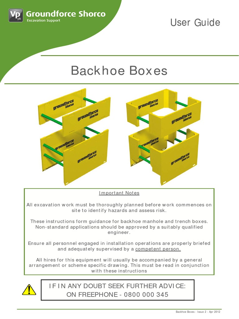 Backhoe Boxes: User Guide | Download Free PDF | Excavation (Archaeology ...