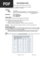 Scoring Form For Fullerton Advanced Balance (FAB) Scale: 1. Stand With ...
