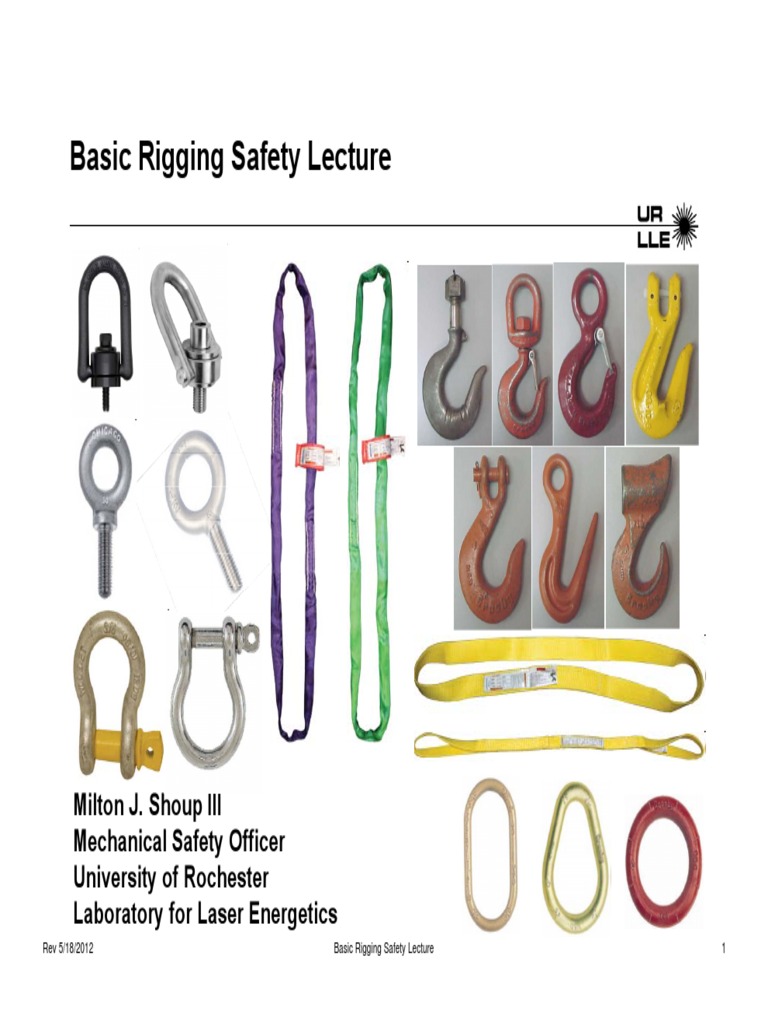 Basic Rigging Safety Lecture | PDF