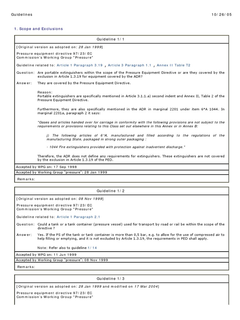 Ped Guidelines | PDF | Pipe (Fluid Conveyance) | Mechanical Engineering