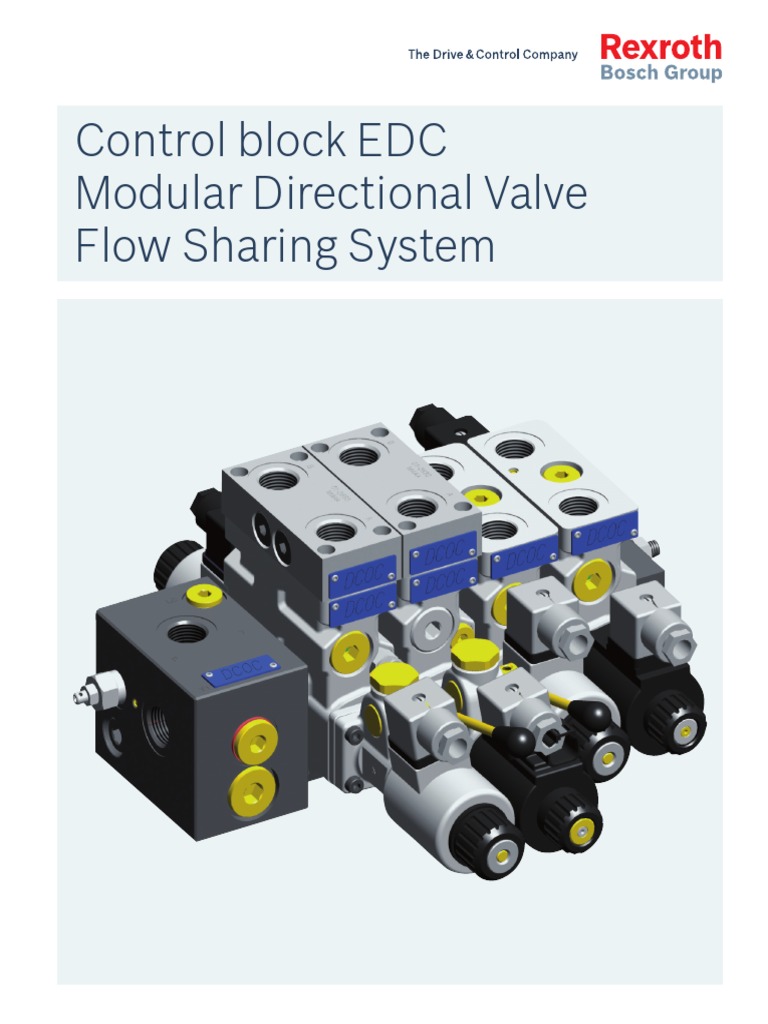Control Block EDC Modular Directional Valve Flow Sharing System | PDF ...