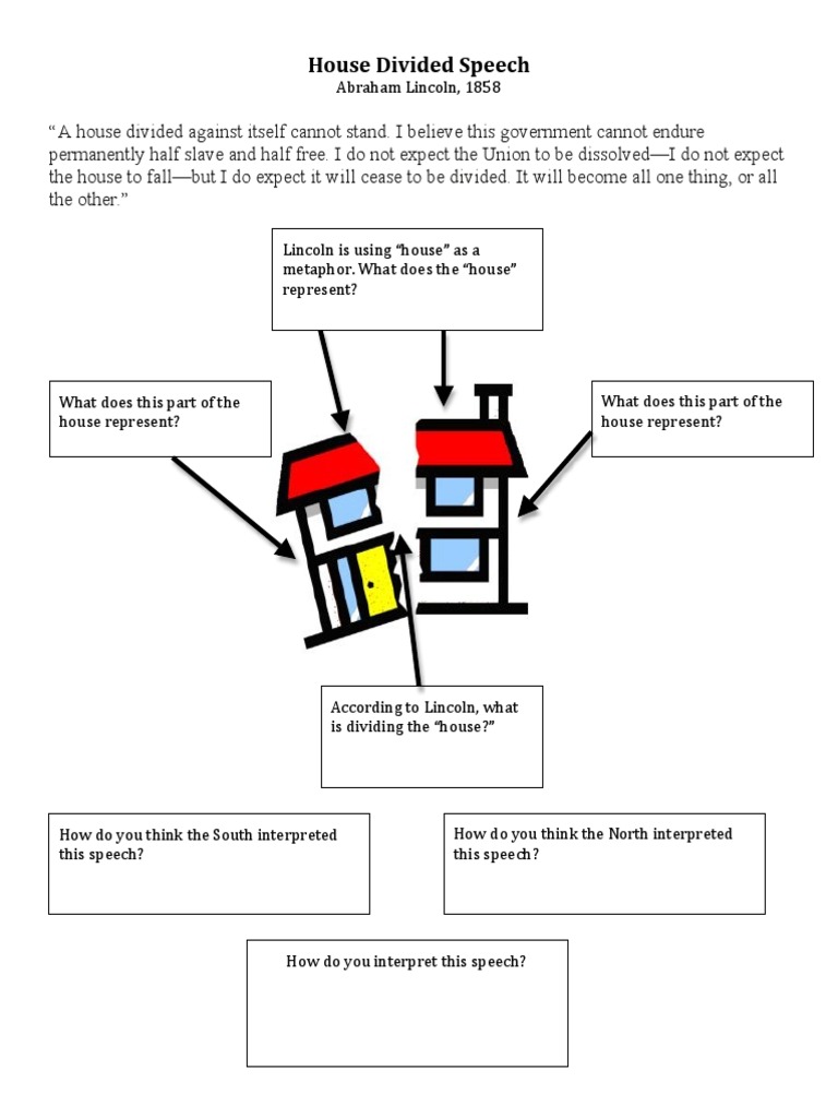 Lincoln's "House Divided" Analysis | PDF