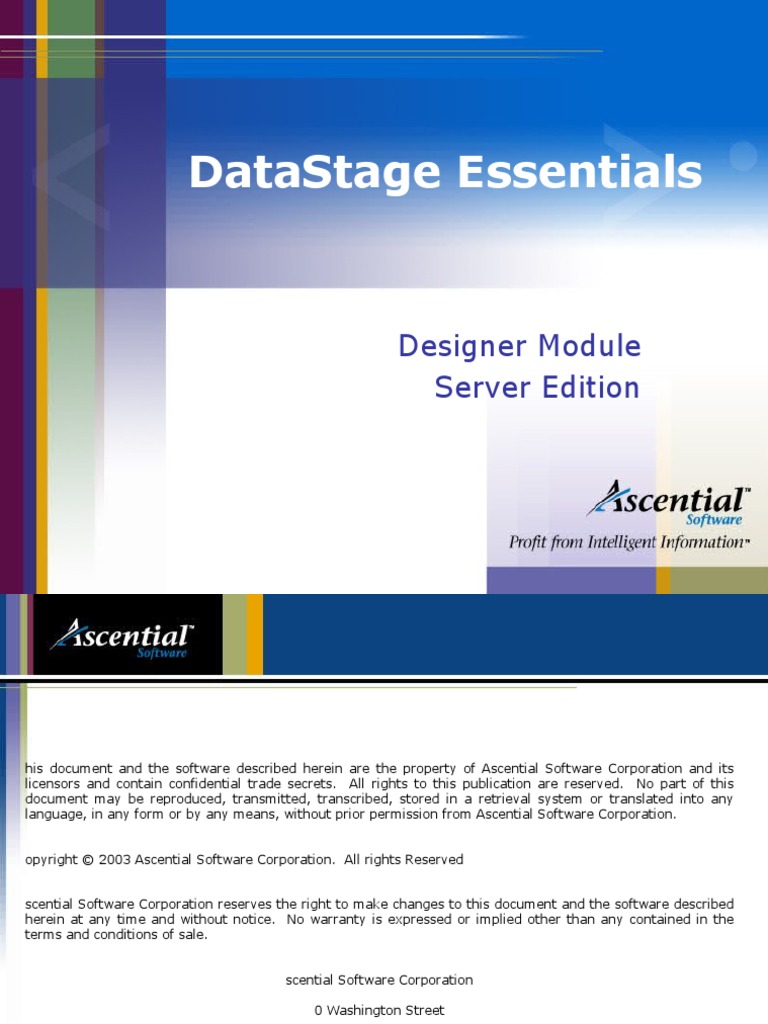DataStage Designer | PDF | Trademark | Parameter (Computer Programming)