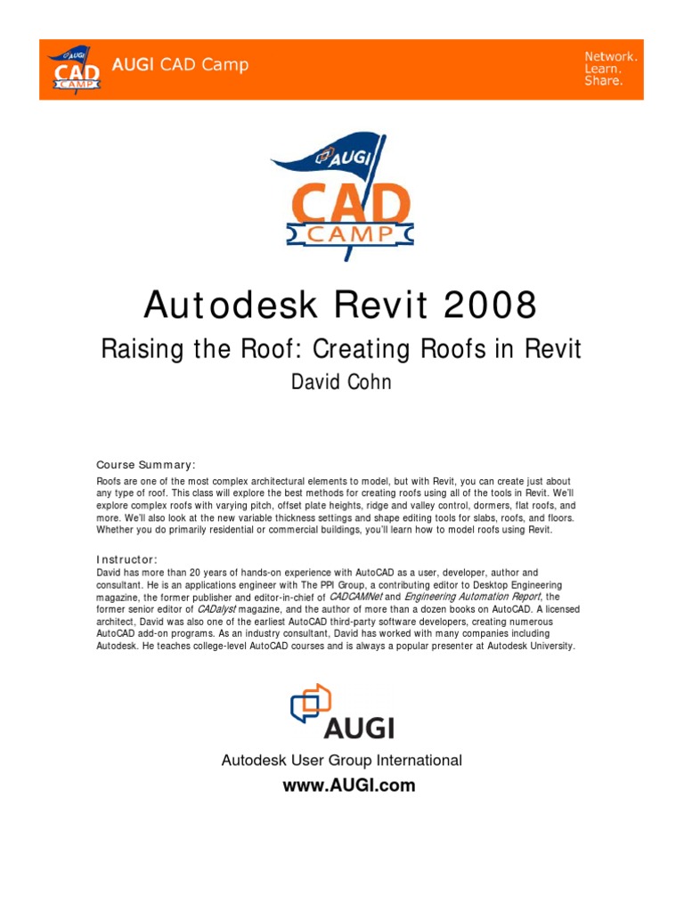 Revit Roofs Tutorial | PDF | Autodesk Revit | Auto Cad