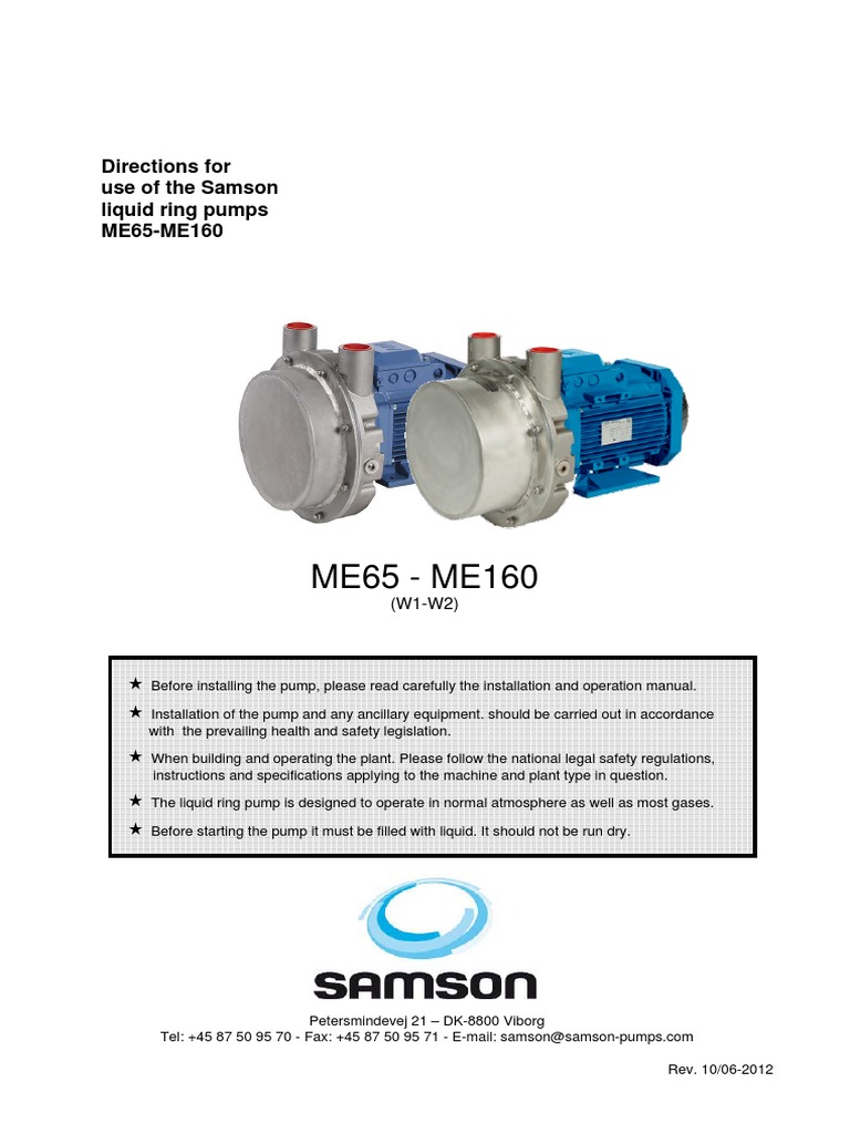 Installation, Operation and Maintenance Instructions for Samson Liquid ...