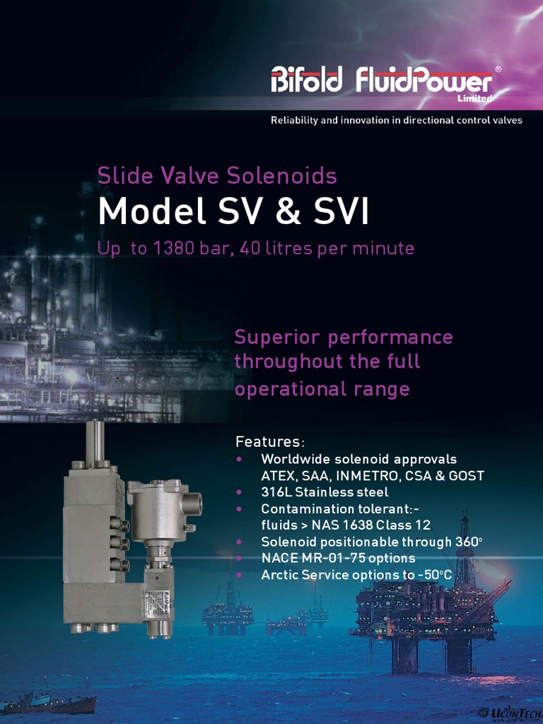 Slide Valve Solenoids Overview | PDF | Valve | Pressure