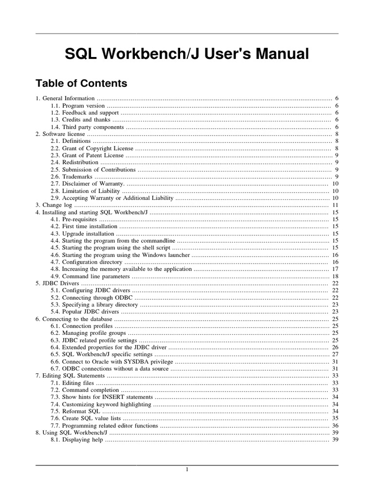 Sqlworkbench Manual Pdf Sql Databases