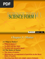 Form 1 Science Chapter 3 Matter | PDF | Buoyancy | Density