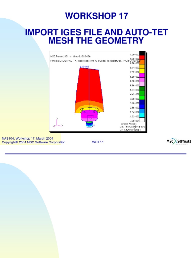 Workshop 17 Import Iges File and Auto-Tet Mesh The Geometry | Download ...