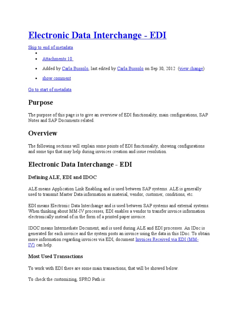 Electronic Data Interchange | PDF | Electronic Data Interchange ...