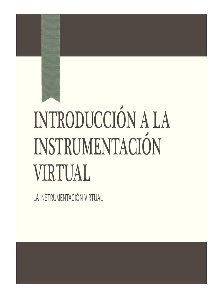 Instrumentacion Virtual PDF | PDF | Informática | Ingeniería Informática