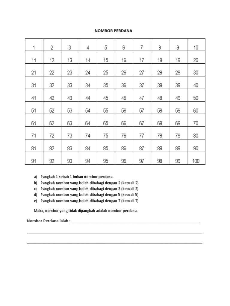 Nombor Perdana | PDF