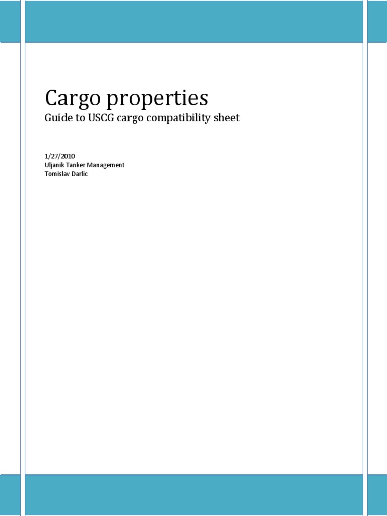 USCG Cargo Compatibility Guide | PDF | Alkene | Amine