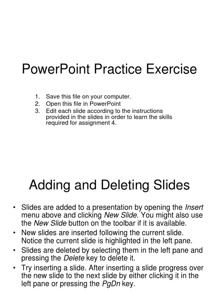 Exercícios | PDF | Microsoft Power Point | Computing