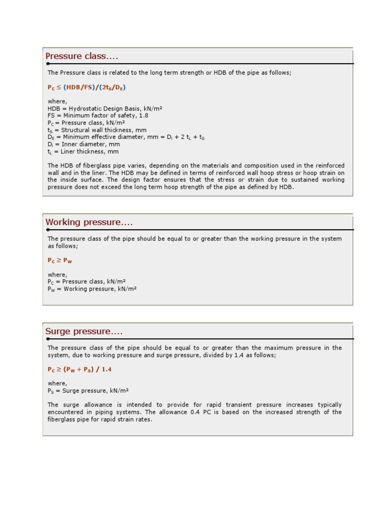 GRP Design Handbook - AWWA M45 Summary | Download Free PDF | Bending ...