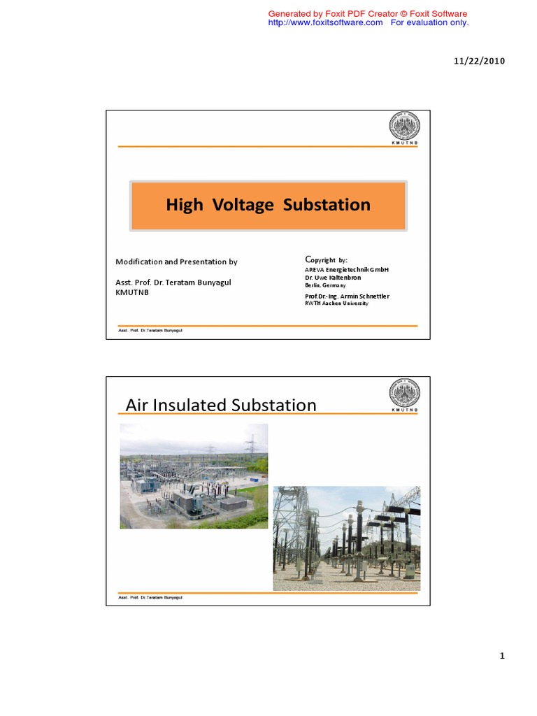 Substation Presentation V2 | PDF | Electrical Substation | Insulator ... Substation Presentation V2 | PDF | Electrical Substation | Insulator ...