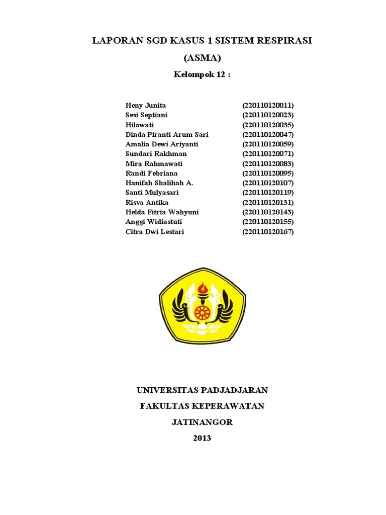 Laporan SGD Step 1-7 SISTEM RESPIRASI | PDF