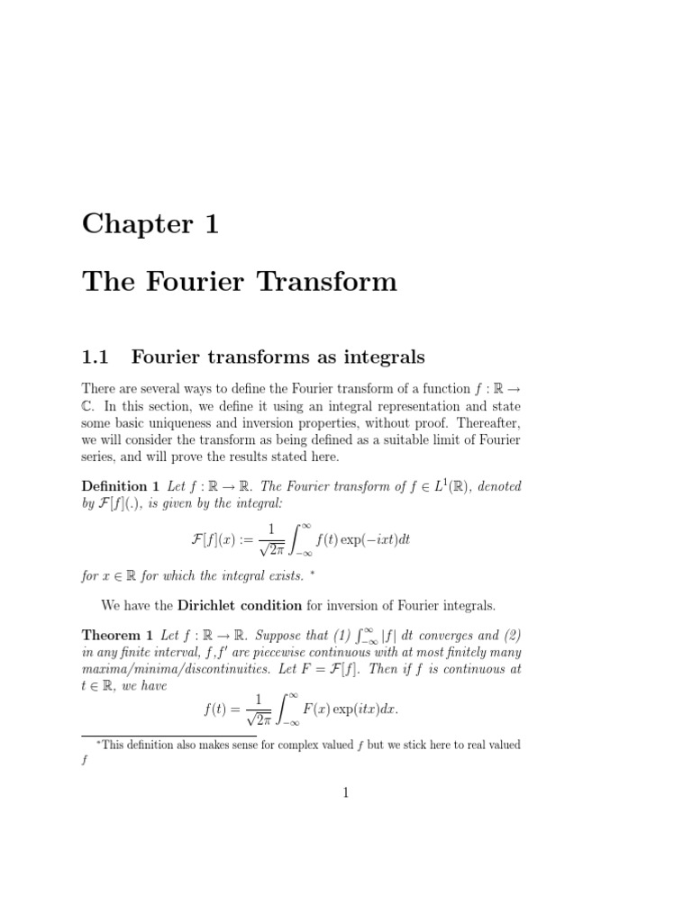 Fourier Transform | PDF | Fourier Transform | Normal Distribution