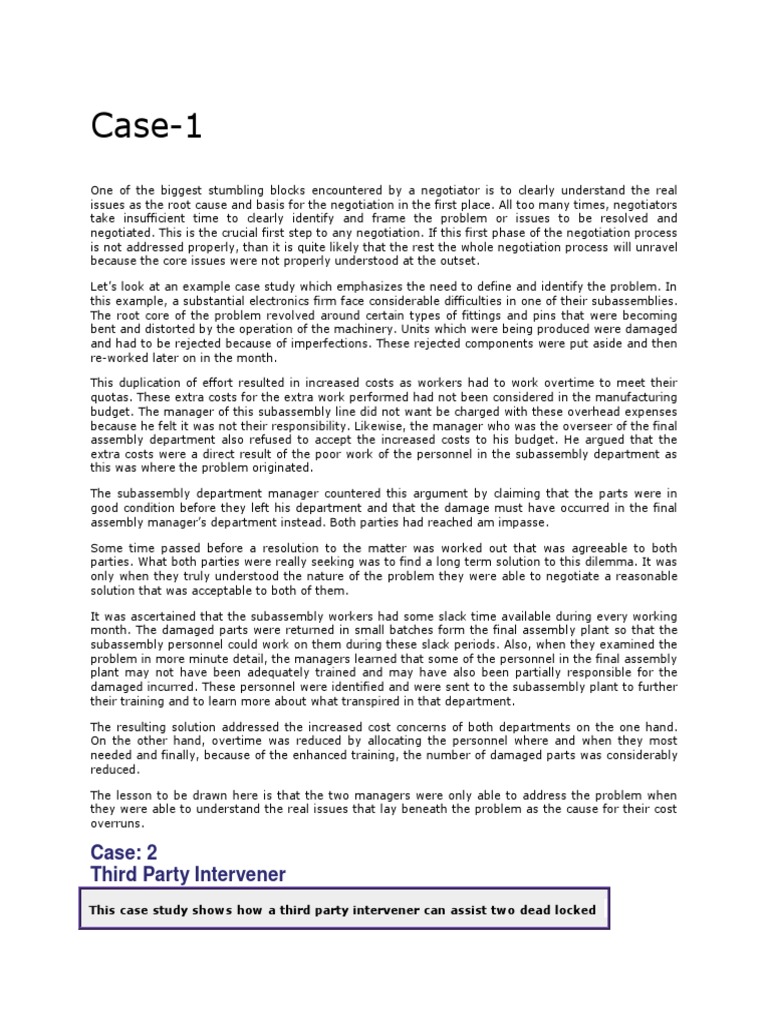 Case-1: Case: 2 Third Party Intervener | PDF | Mediation | Anwar Sadat