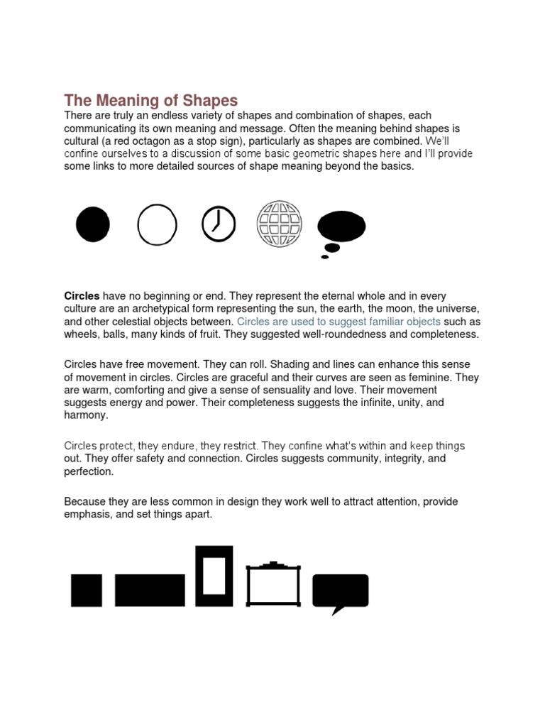 The Meaning of Shapes | PDF | Shape | Rectangle