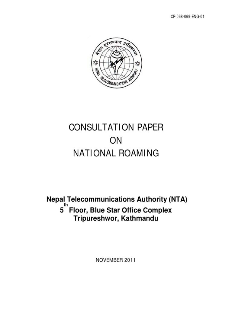 National Roaming Consultation Paper - Final Version | PDF | Roaming ...
