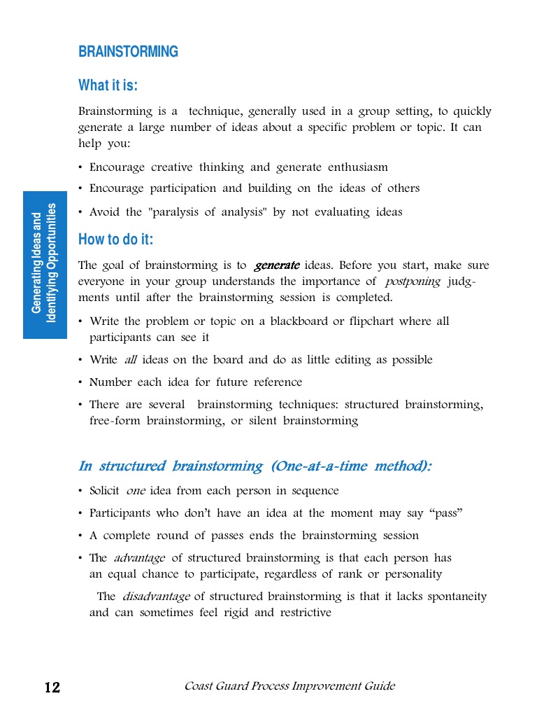 Brainstorming Techniques Types | Brainstorming | Applied Psychology