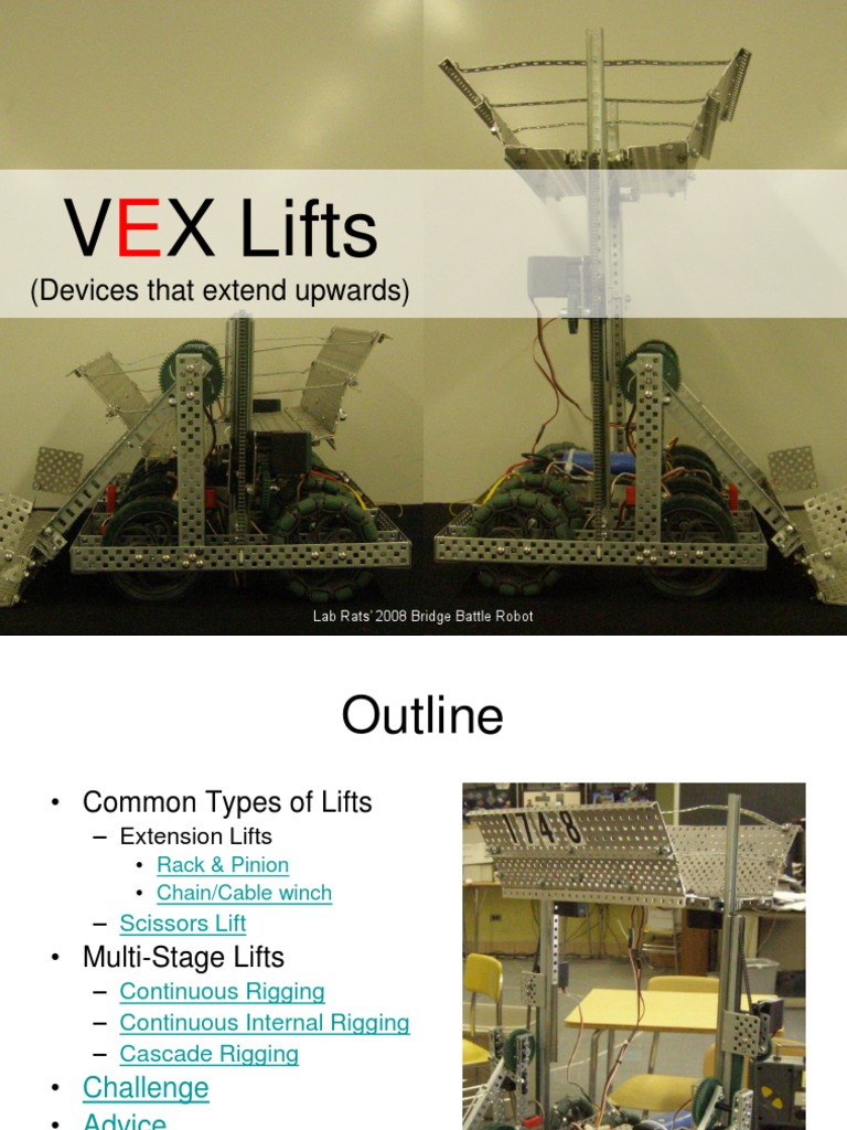 VEX Lifts | PDF | Elevator | Robot