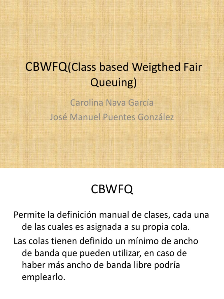 CBWFQ (Class Based Weigthed Fair Queuing) | PDF | Tecnología digital | Software