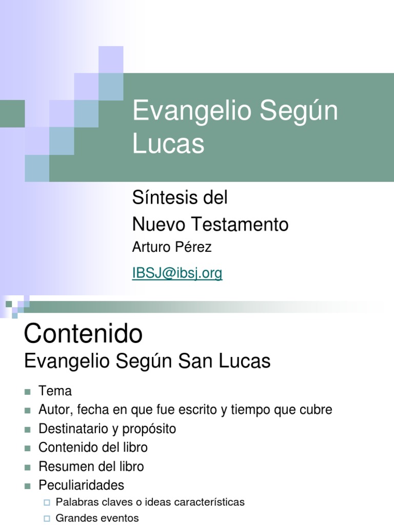 Lucas | PDF | Evangelio De Lucas | Juan el Bautista