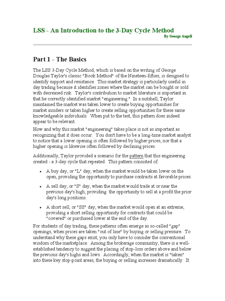 Lss 3 Day Cycle Method | PDF