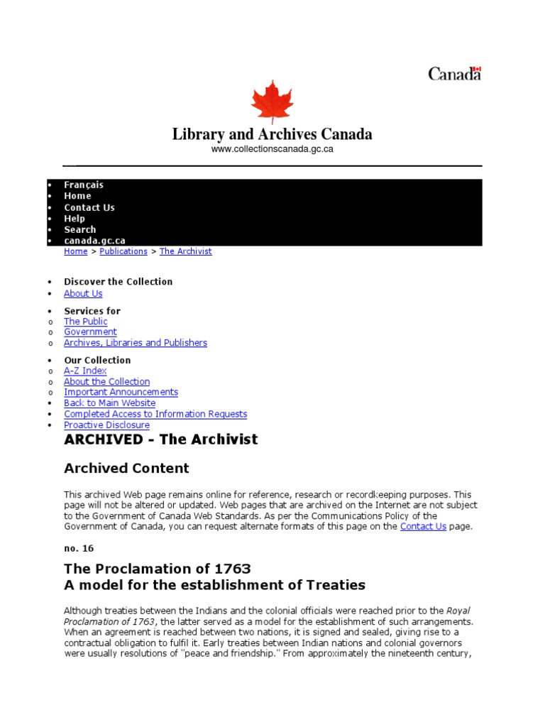 Aboriginal Rights Royal Proclamation | PDF | Native Americans In The ...