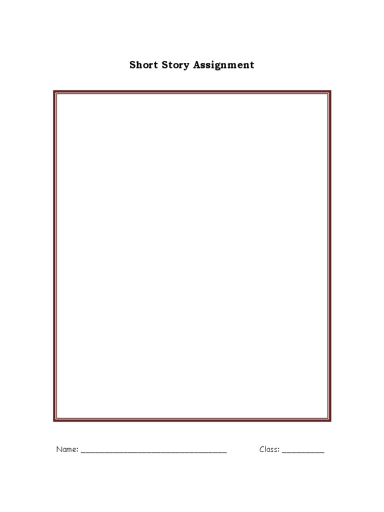 Short Story Assignment | PDF | Plot (Narrative) | Short Stories