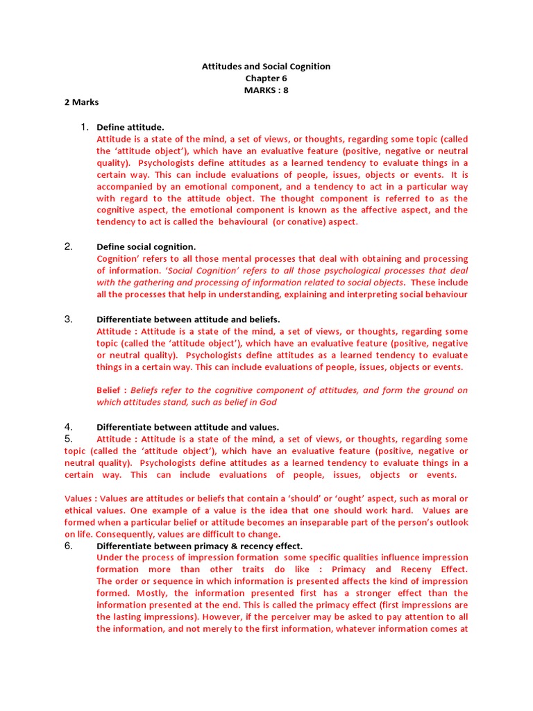 Social Psychology Essentials | PDF | Attitude (Psychology) | Prejudices